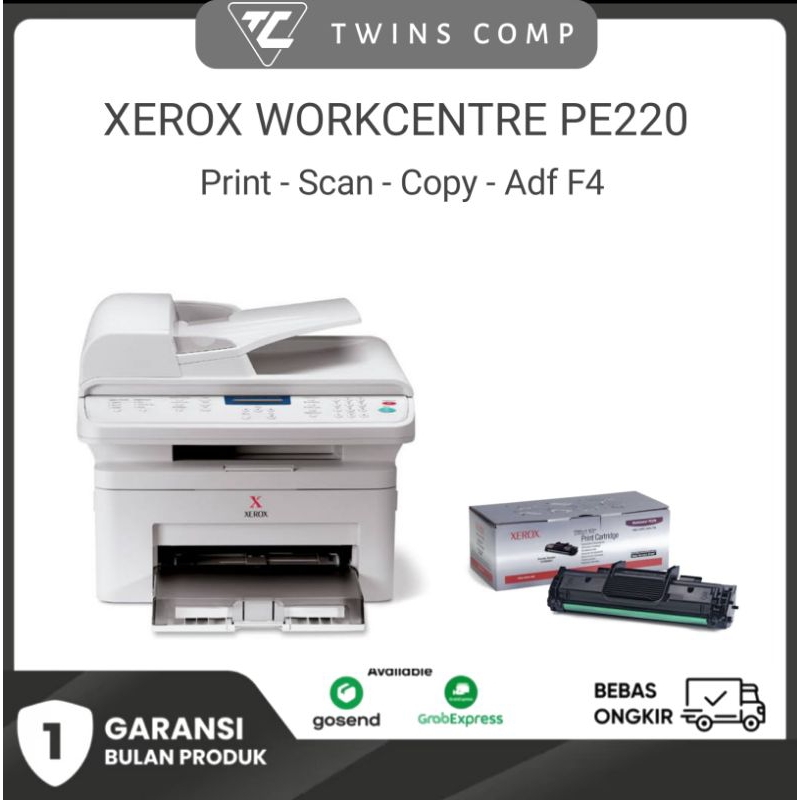 Jual Fuji Xerox WorkCentre PE220 Print, Scan, Copy (F4 adf) Sama Xerox ...