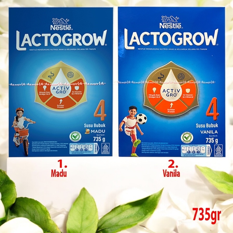 Jual Nestle 735gr Lactogrow 4 Susu Bubuk Madu Vanila Susu Bubuk Formula ...