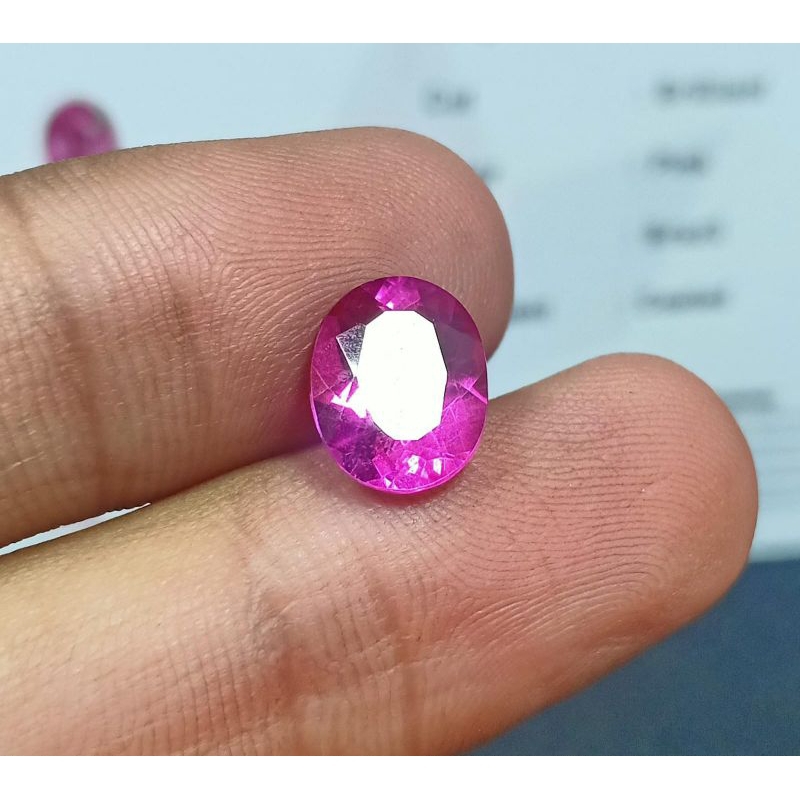 Jual TERBAIK BATU PERMATA PINK TOPAZ ASLI NATURAL LENGKAP DENGAN ...