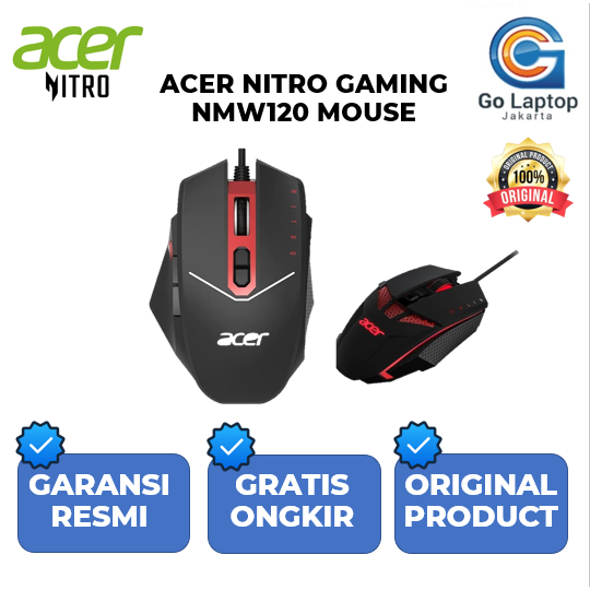 Jual ACER NITRO GAMING NMW120 MOUSE | Shopee Indonesia