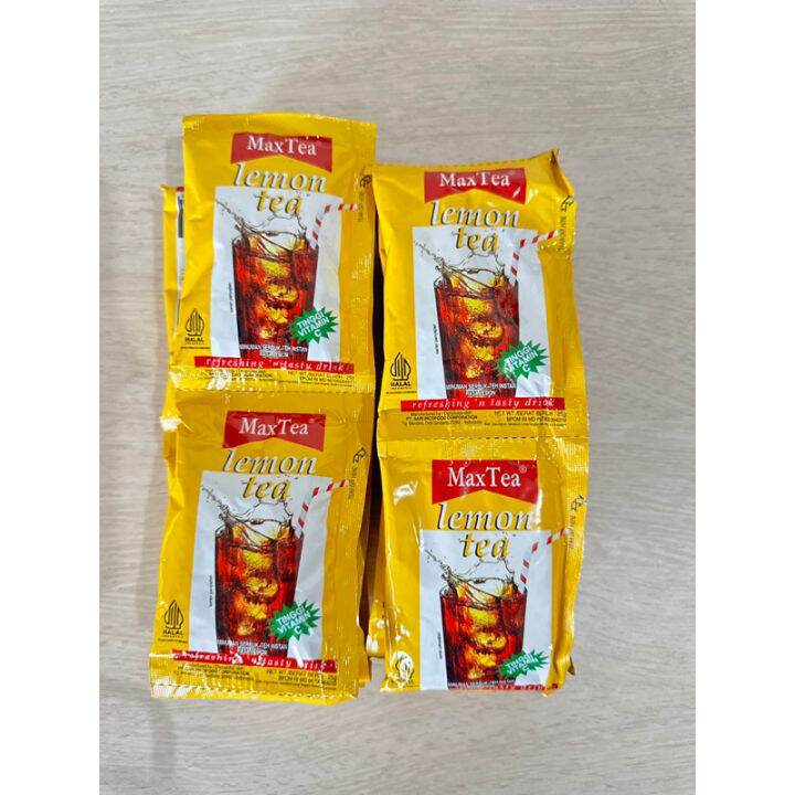 Jual Max tea lemon tea renceng Maxtea Sachet | Shopee Indonesia