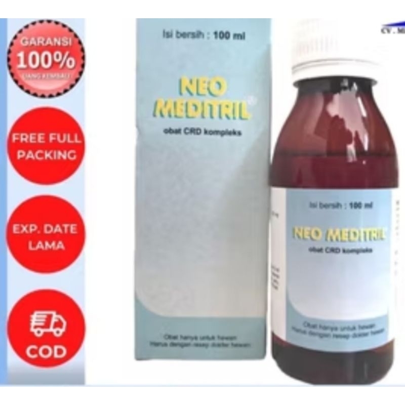 Jual NEO MEDITRIL 100 ML OBAT CDR KOMPLET KHUSUS UNGGAS ASLI PT. MEDION ...