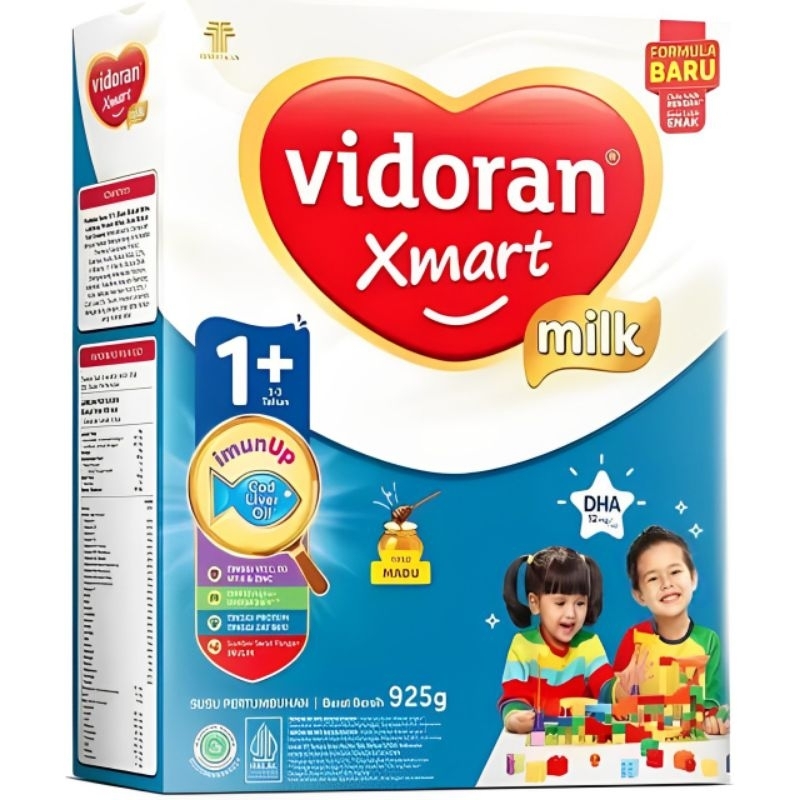 Jual Vidoran XMart 1+ 925GR Rasa Vanila / Madu - Susu Bubuk - Susu Formula Vidoran | Shopee ...
