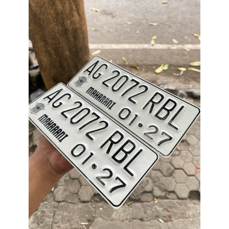 Jual plat nomor plat nopol custom baut tanam dobel baut | Shopee Indonesia