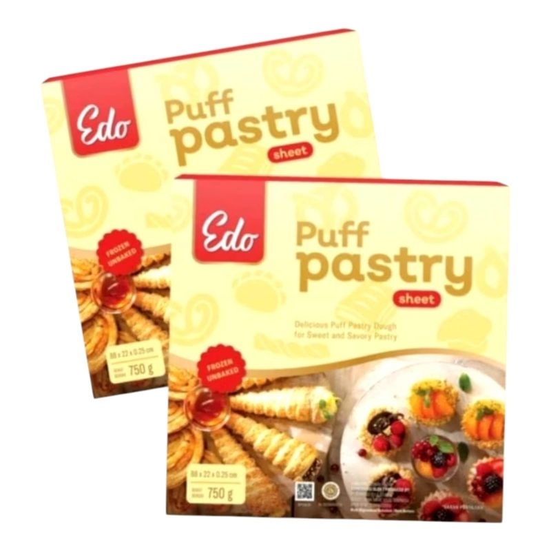 Jual Edo puff pastry 750gr promo gaiss!! exp Aman | Shopee Indonesia