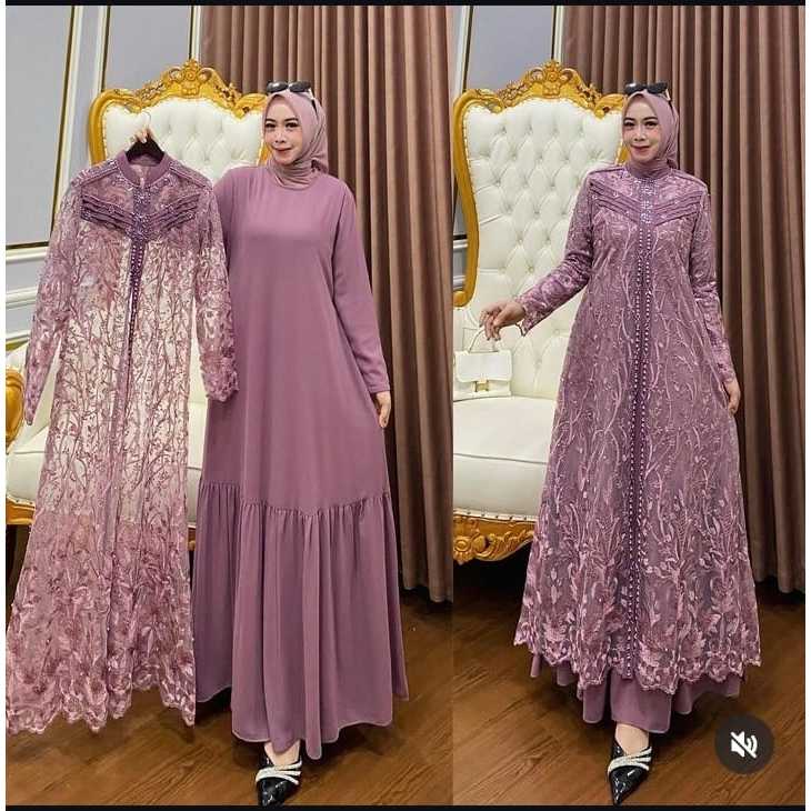 Jual COD Inara Dress Vol 2 Set Outer Jumbo M L XL XXL 3XL 4XL LD 100 ...