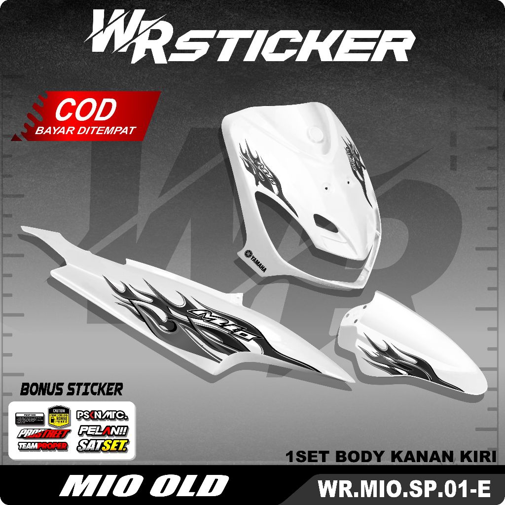 Jual Striping Mio Sporty Transparan Stiker Mio Smile Mio Old Sudah ...