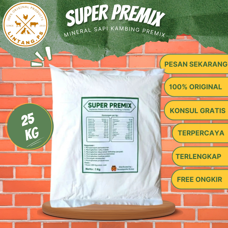 Jual Super Prenix 25 Kg - Premix Kambing - Premix Sapi - Mineral ...