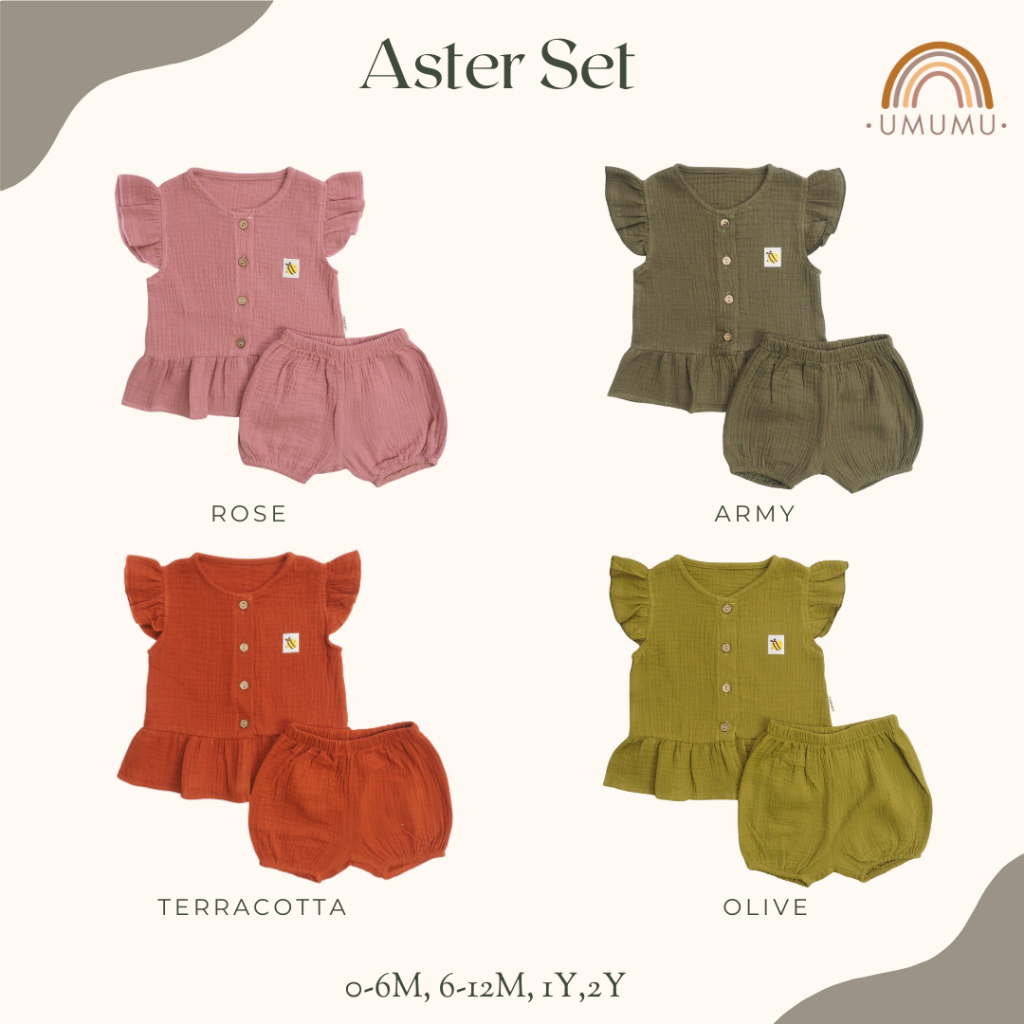 Jual UMUMU Aster Set - Setelan Anak Perempuan | Shopee Indonesia