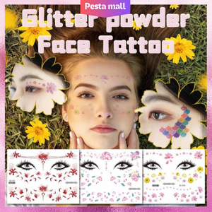 Jual Tato Muka Glitter Powder Face Tato Stiker Wajah Bagus | Shopee ...