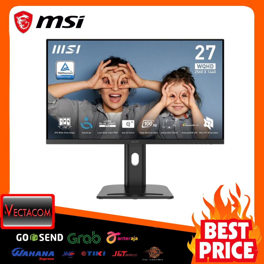 Jual Monitor LED MSI PRO MP273QP E2 Business Productivity - WHD 100Hz 27" Inch | Shopee Indonesia