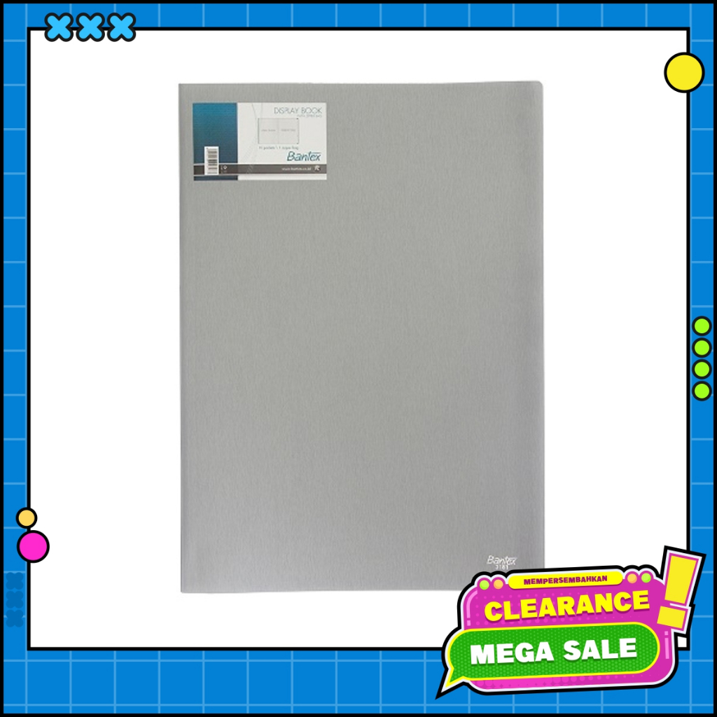 Jual Bantex Display Book & Zipper Bag Folio/F4 10 pocket - 3181 ...