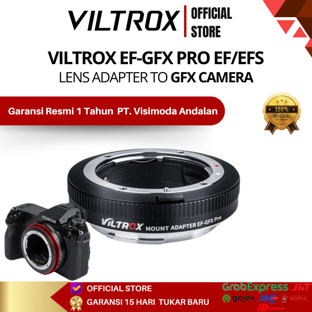 Jual Viltrox EF-GFX Pro Mount adapter for Canon EF/EF-S lens to GFX ...