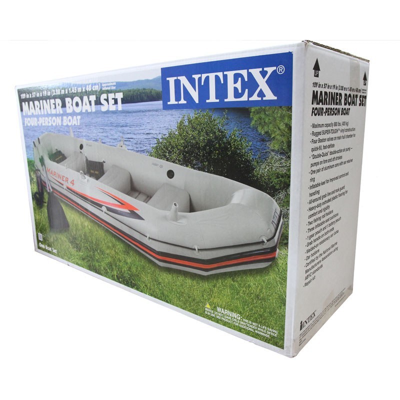 Jual Perahu Karet Mariner 4 Inflatable Raft RiverLakeBoat Set - INTEX ...