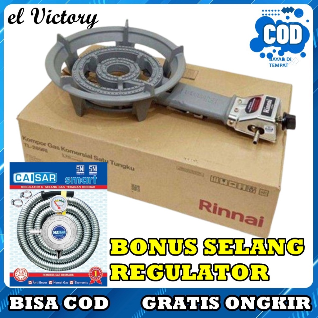 Jual Rinnai TL 287 Ri Kompor COR 1 Tungku Body Kuat + SELANG REGULATOR ...