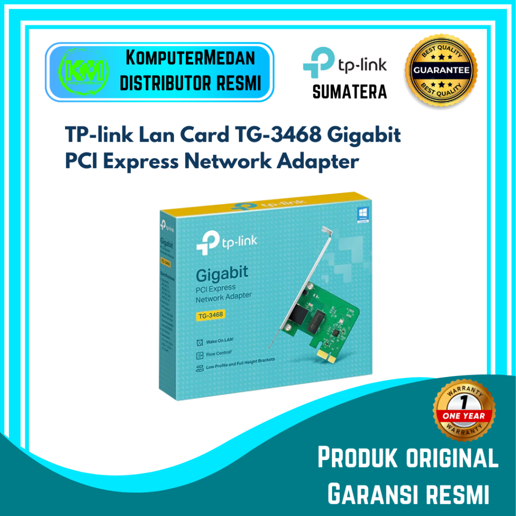 Jual TP-link Lan Card TG-3468 Gigabit PCI Express Network Adapter ...