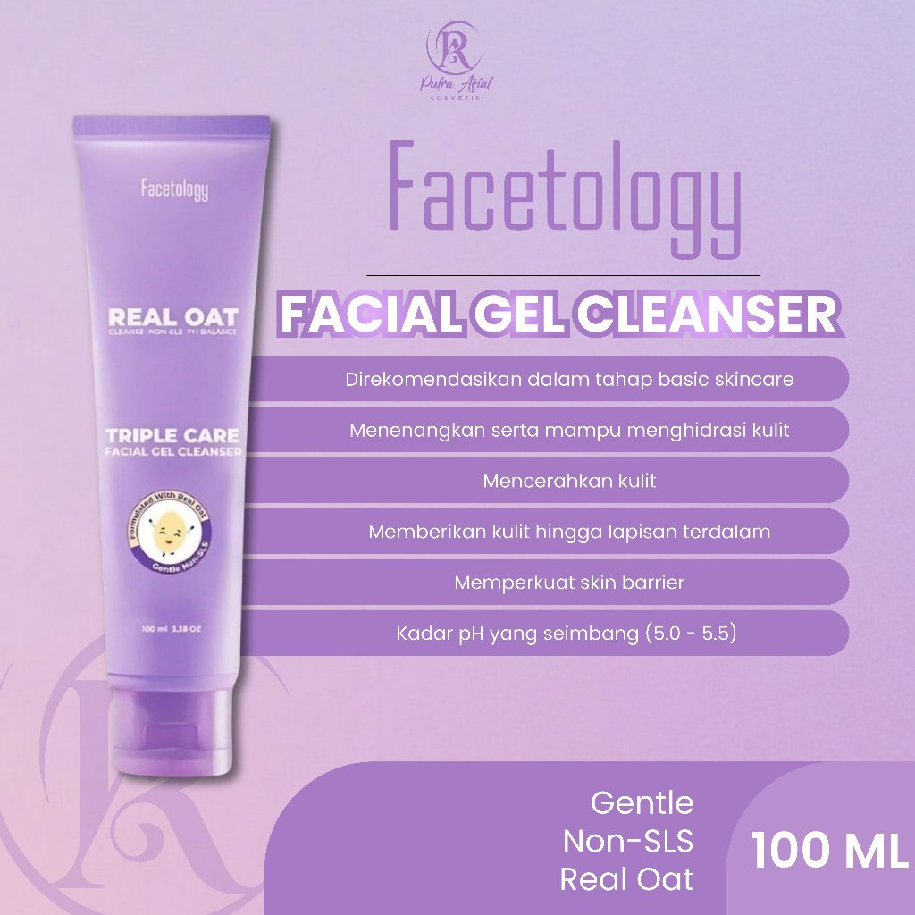 Jual Facetology Triple Care Facial Gel Cleanser 100ml – Sabun Cuci Muka ...
