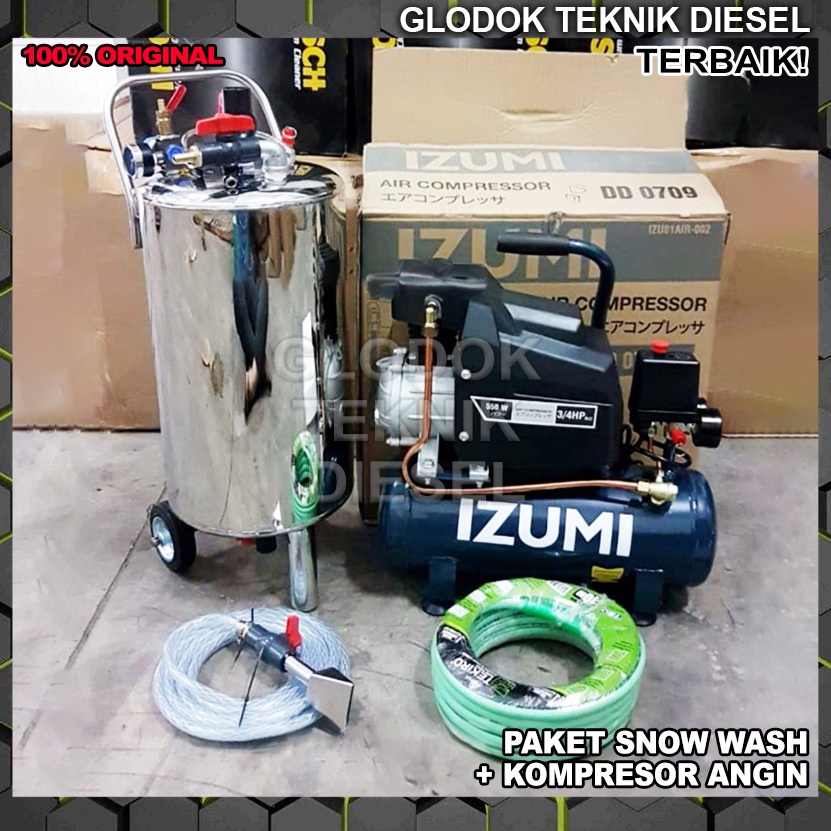 Jual Paket Mesin Cuci Salju Snow Wash + Kompresor Portable STEAM MOTOR MOBIL SALJU SNOW WASH ...