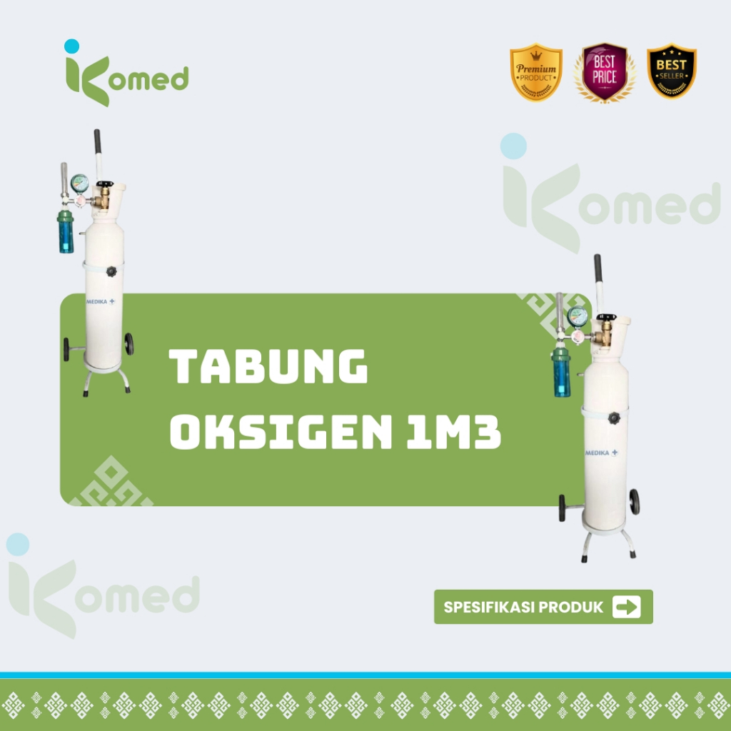 Jual Tabung Oksigen Siap Pakai 1M3 Set Komplit 4in1 Tabung Oksigen 6,7L ...