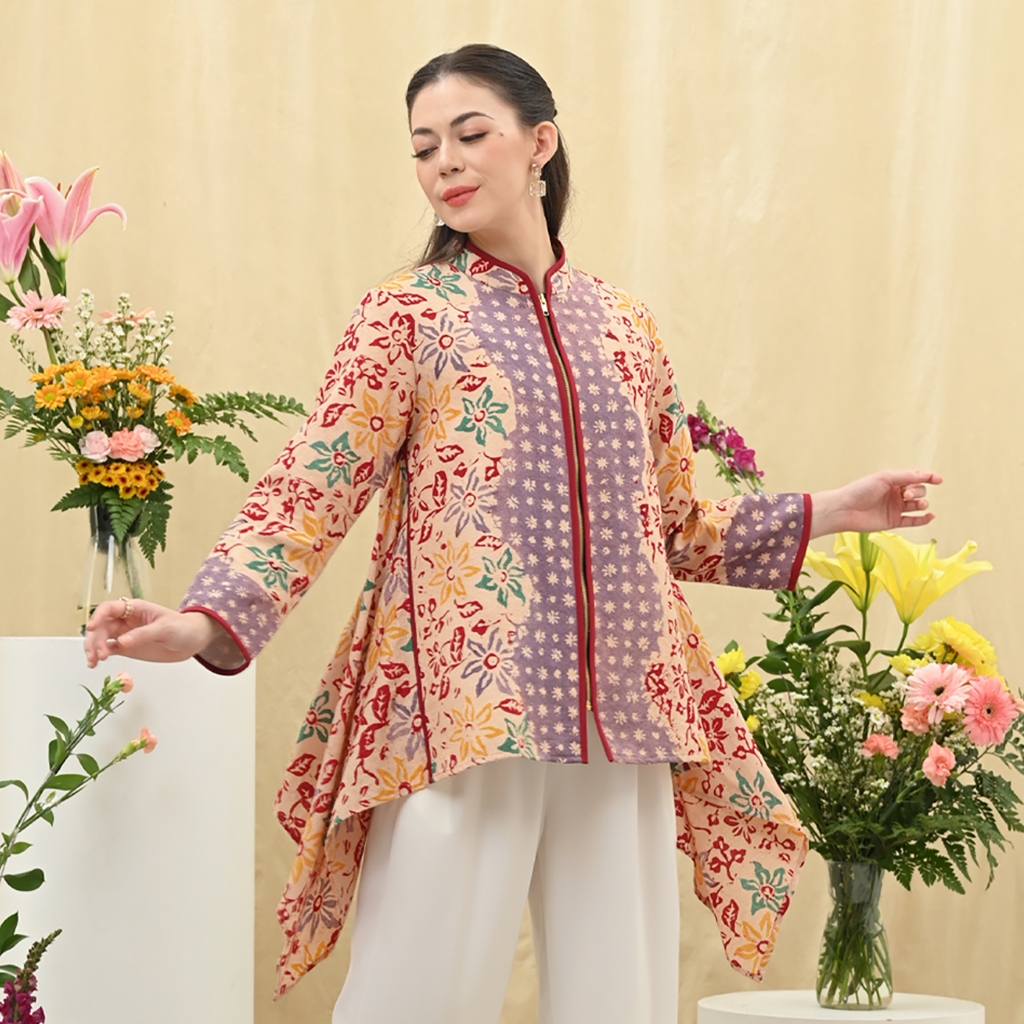 Jual NONA RARA - Prairie Dobi T3455, Baju kerja blouse batik wanita ...