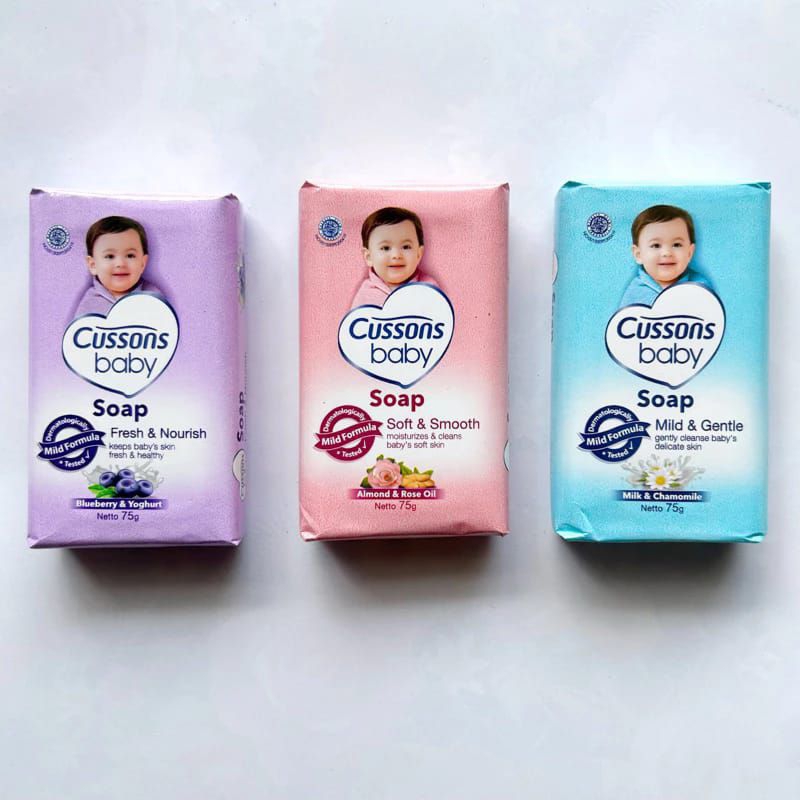 Jual CUSSONS BABY SOAP 75 gram sabun bayi batang | Shopee Indonesia