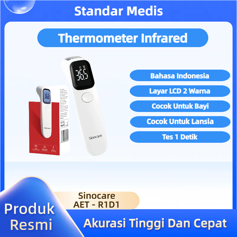 Jual Sinocare Termometer Infrared Thermometer Digital Bayi AET-R1D1 ...