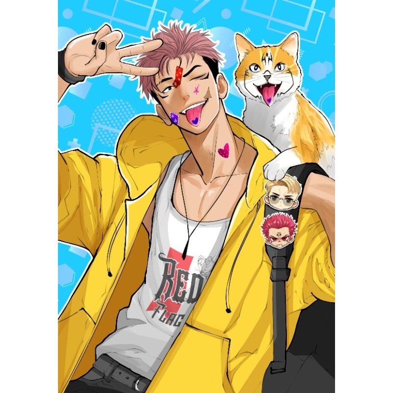 Jual Yuji Itadori Art Print A5 + Sticker Sukuna | Shopee Indonesia