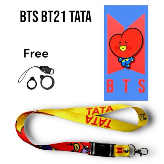 Jual BTS BT21 LANYARD TATA 2CM | Shopee Indonesia
