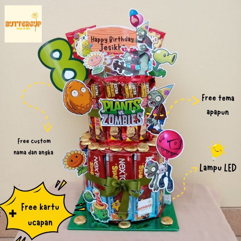 Jual Snack Tower/ Menara Snack/ Cemilan Tumpuk Untuk Ulang tahun ...