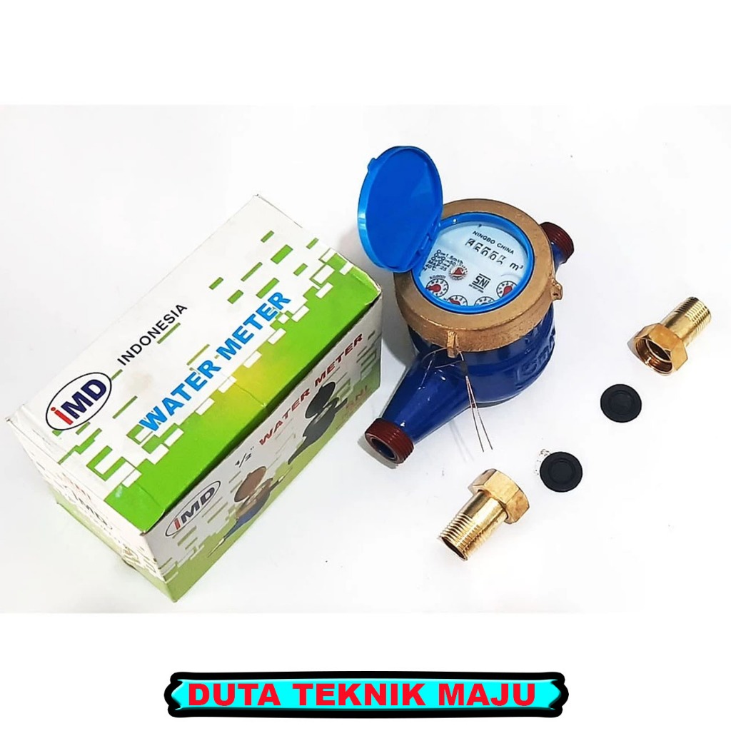 Jual NINGBO Meteran Air 1/2" body besi - IMD water meter 1/2 inch PAMSIMAS | Shopee Indonesia