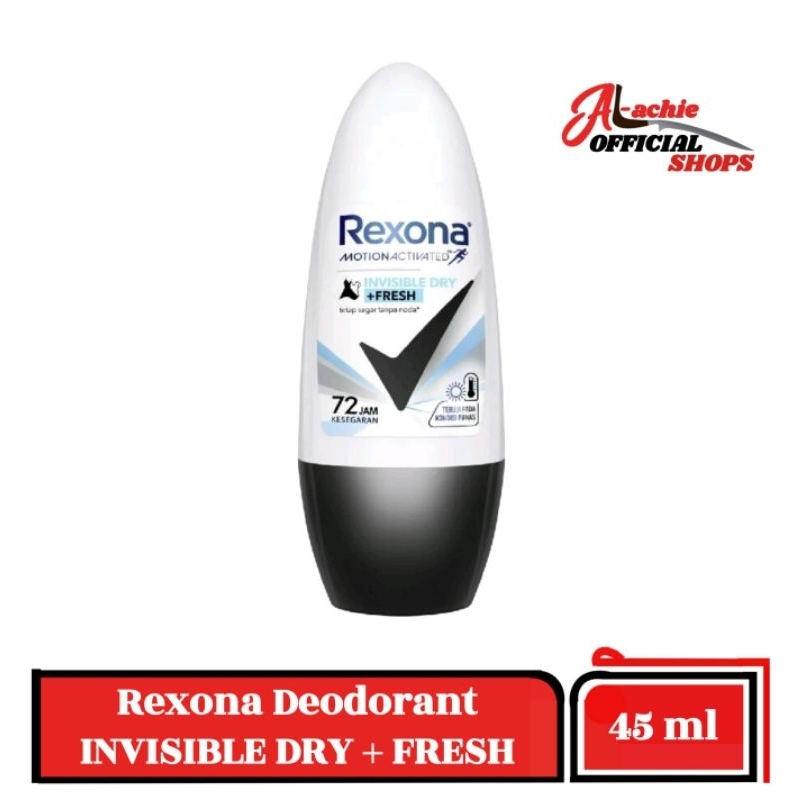 Jual Rexona Deodorant Roll On Invisible Dry + Fresh 45ml | Shopee Indonesia