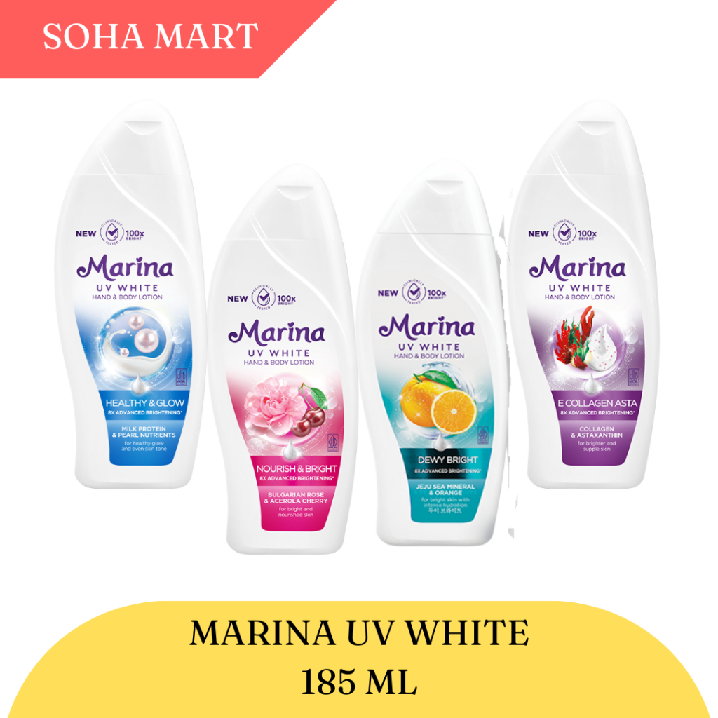 Jual Soha Mart Marina UV White All Varian (185 ml) | Shopee Indonesia