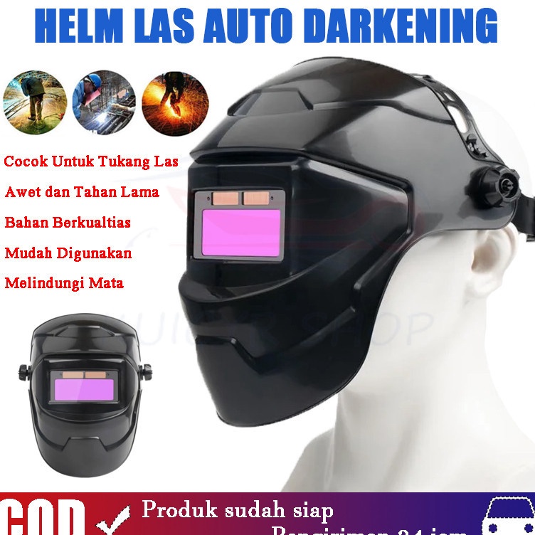 Jual Super Pembelian Ready StockCODHelm Las Otomatis Auto Darkening ...