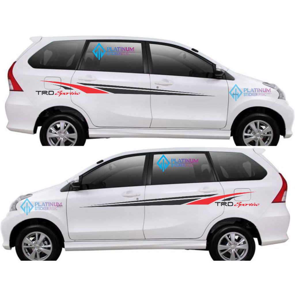 Jual stiker avanza xenia all new sticker stripe side body samping mobil ...