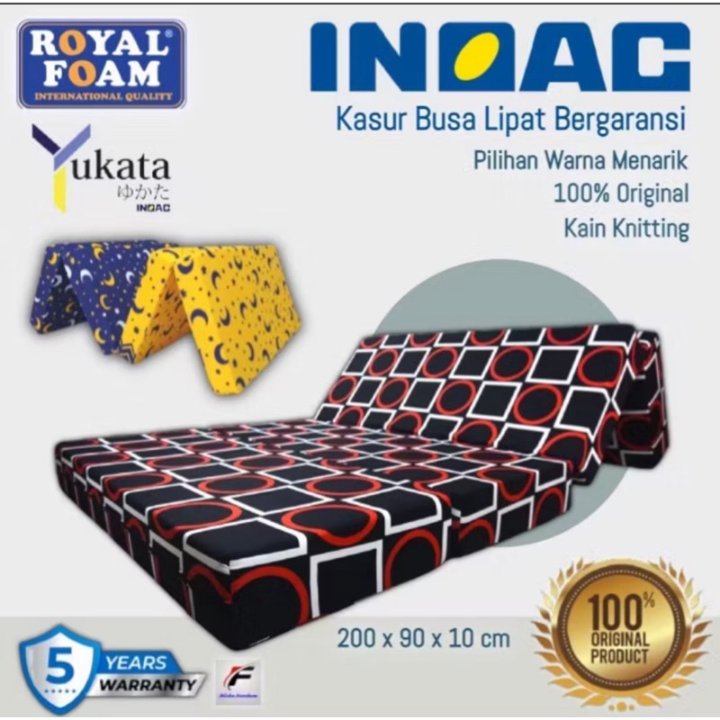 Jual Kasur Busa Lipat / Matras Lipat INOAC Bergaransi 5 Tahun Tebal ...