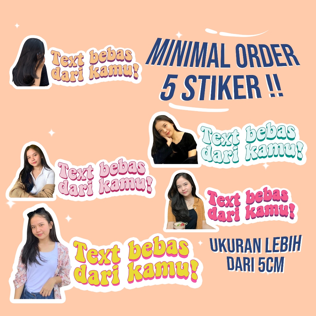 Jual [COD] STIKER CUSTOM | STIKER AESTHETIC | STICKER ULANG TAHUN ...