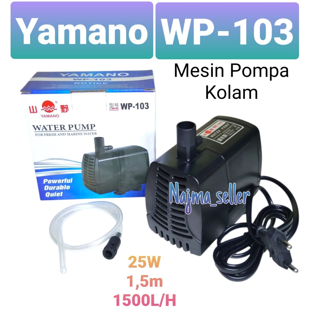 Jual Mesin pompa celup water pump seri 103. Untuk Kolam dan aquarium | Shopee Indonesia