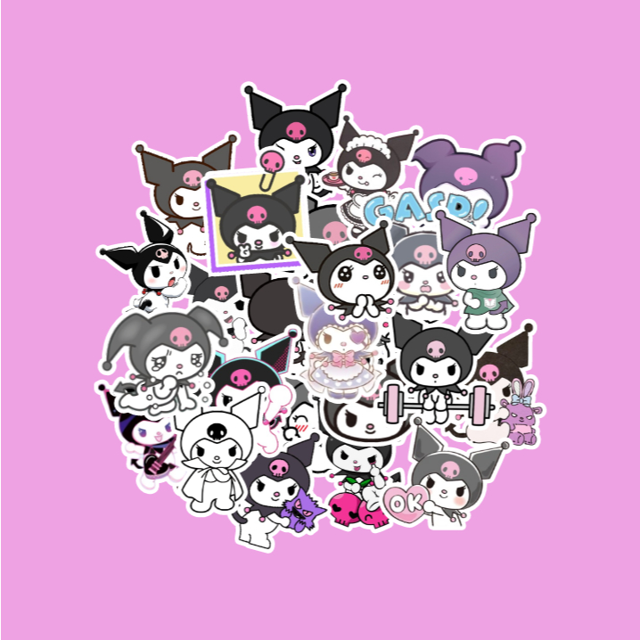 Jual Stiker Pack Kuromi Kartun Lucu Kekinian Keren Aesthetic HP Laptop Tab Notebook Tumblr (27 ...