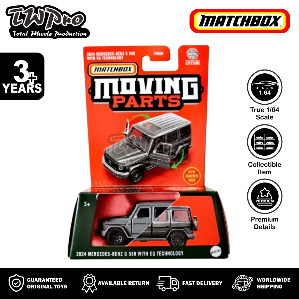 Jual Matchbox Moving Parts - 2024 Mercedes-Benz G 580 with EQ Technology - Total Wheels | Shopee ...