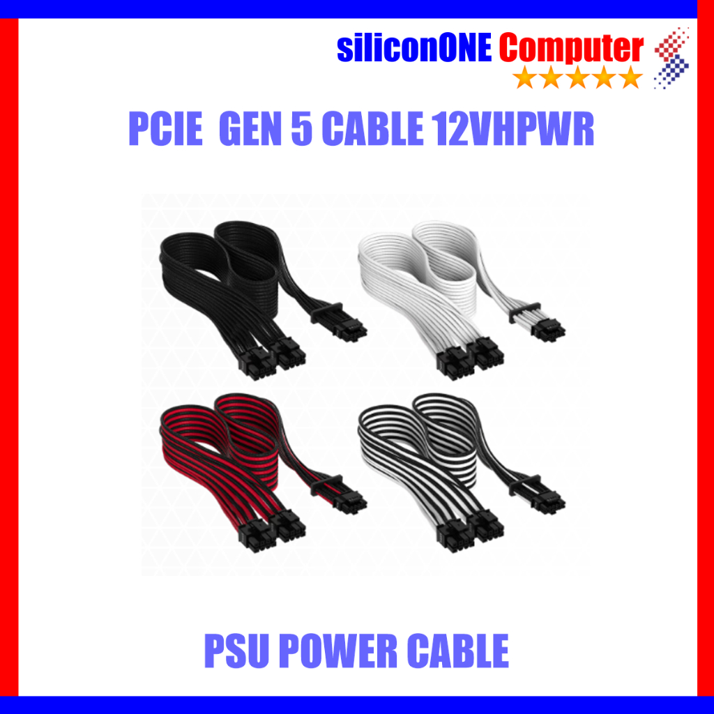 Jual Corsair PCIE 5.0 Gen 5 12VHPWR PSU Power Cable GPU | Shopee Indonesia