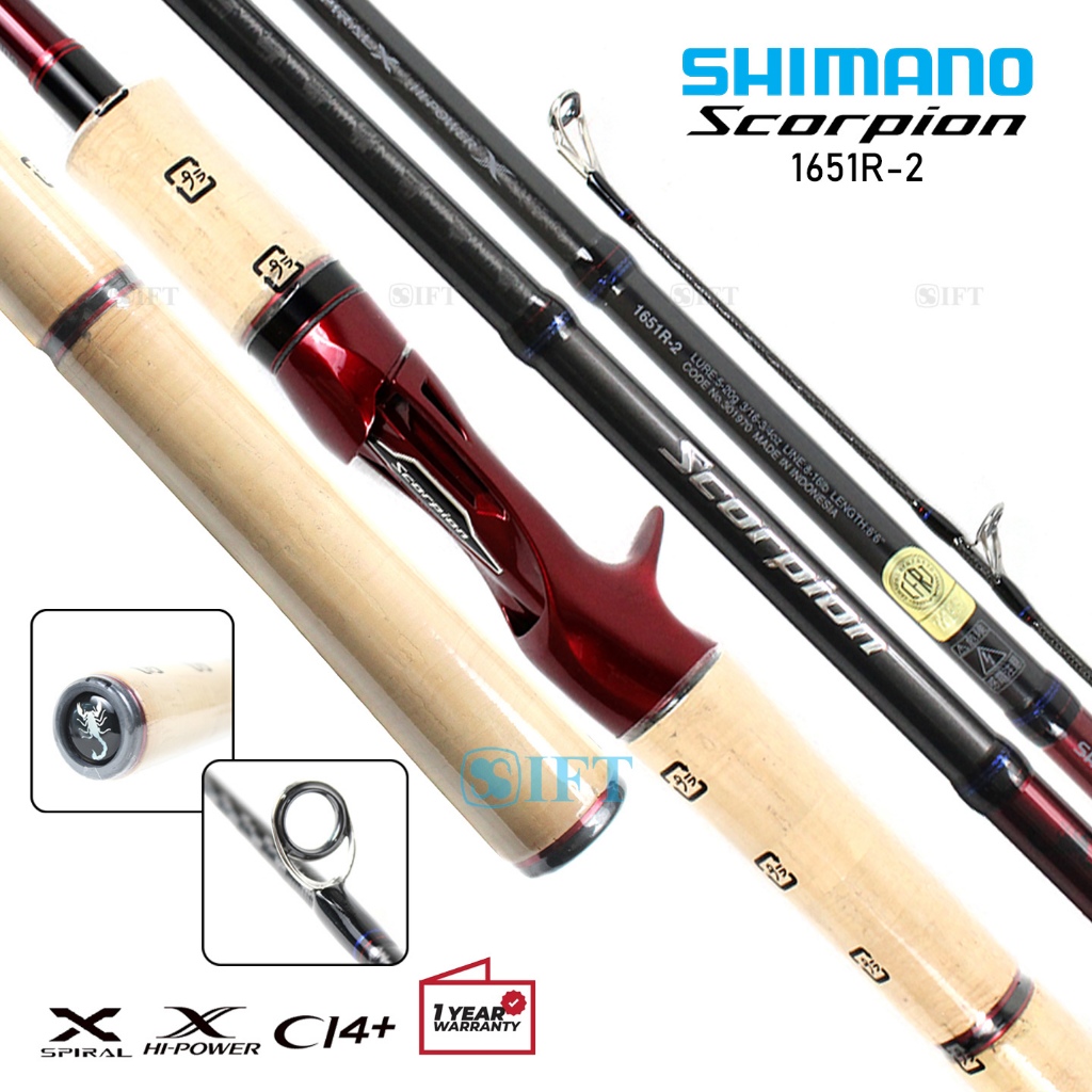 Jual Joran BC SHIMANO SCORPION | Fuji SiC CI4+ Hi-PowerX Spiral-X | Baitcasting Sungai Muara ...