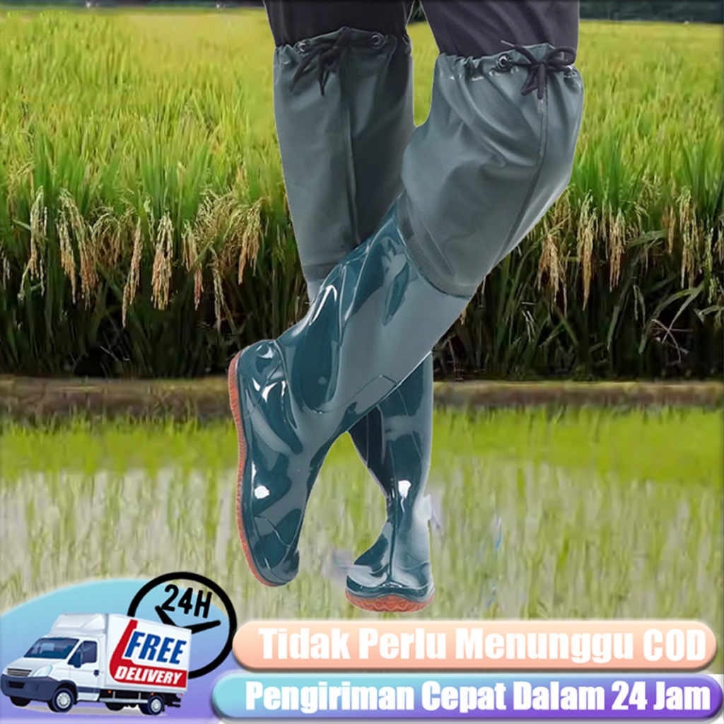 Jual 【Ready Stock】SEPATU BOOT PETANI SAWAH PANJANG Sepatu Boots Boot ...