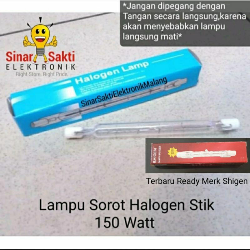 Jual Bohlam Lampu Sorot Halogen Stik 100W 100 Watt 150W 150 Watt Tembak ...