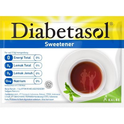 Jual Diabetasol Sweetener 25 sachet, 50 sachet, & 100 sachet | Shopee ...