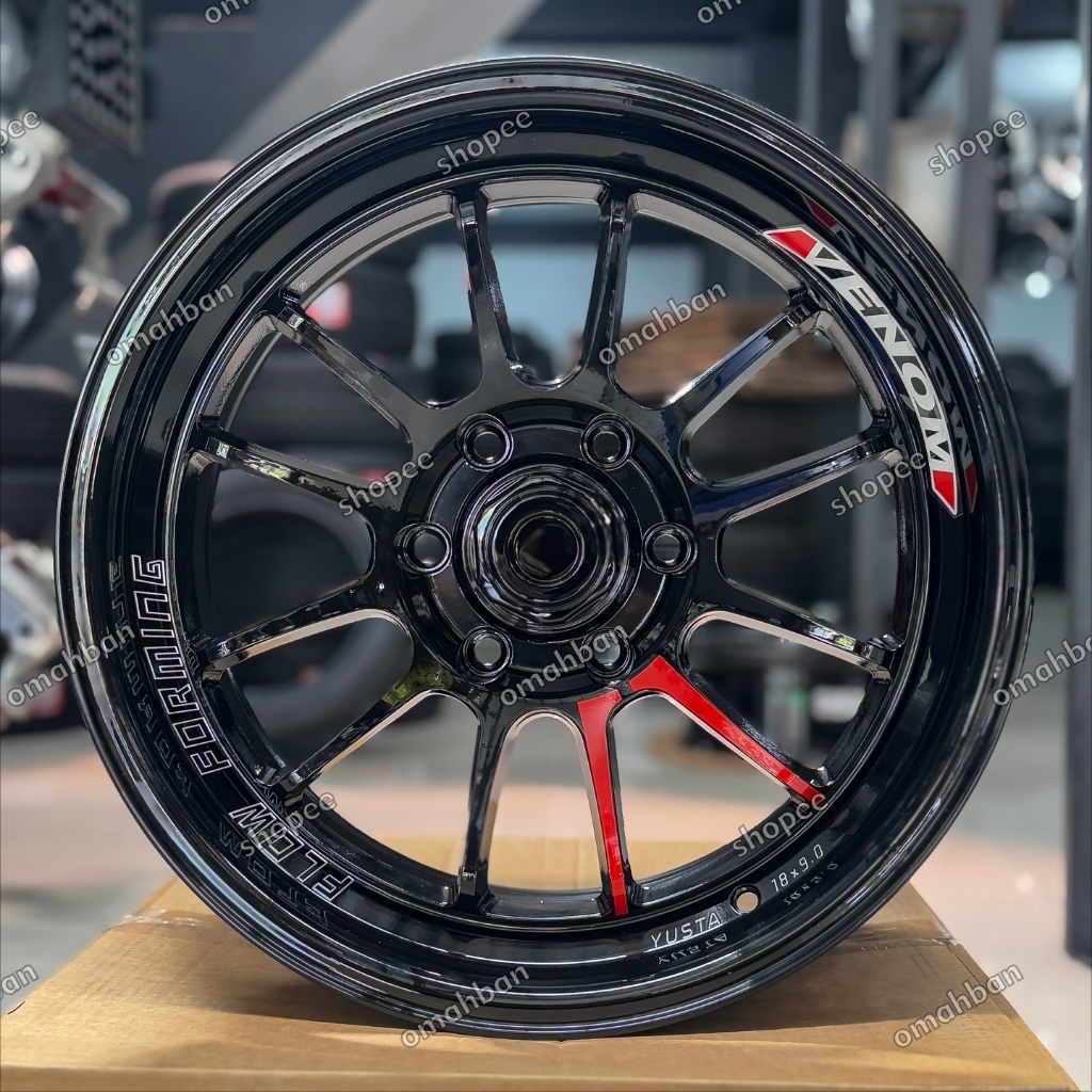 Jual Velg Mobil Venom R18 PCD 6x139,7. Glosy Black + Milling (Baru ...