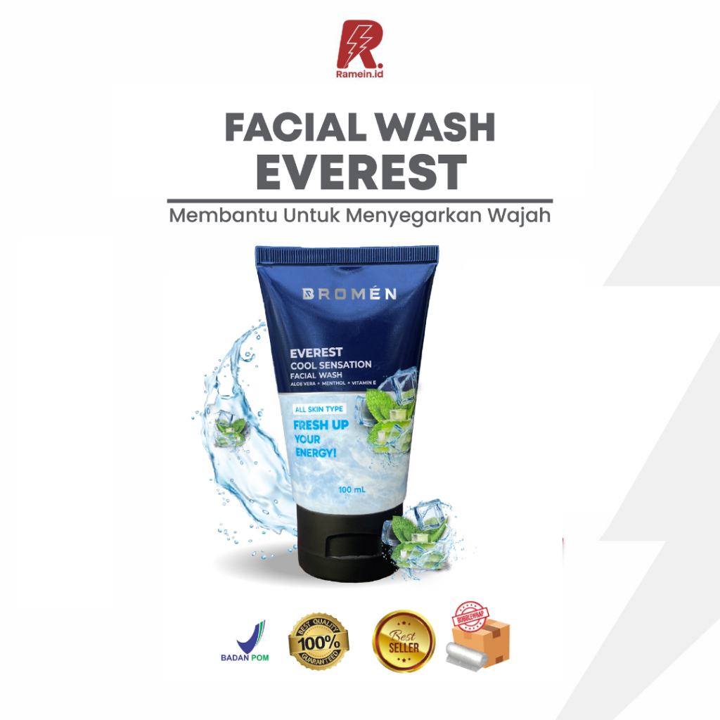Jual BROMEN EVEREST FACIAL WASH - Facial Wash Sabun Cuci Muka Untuk ...