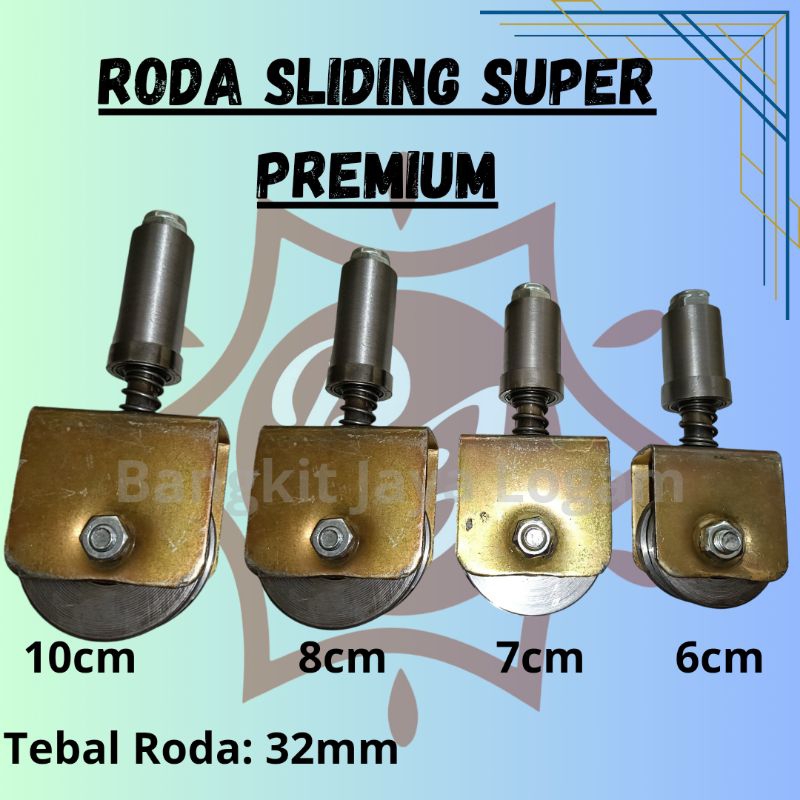 Jual Roda Pintu Sliding Besi Super / Roda Besi sliding anti slip ukuran ...