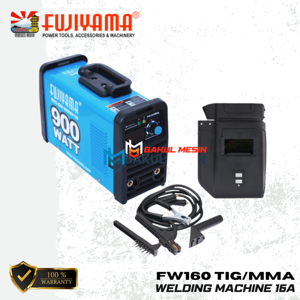 Jual FUJIYAMA FW160 TIG/MMA Mesin Las IGBT Inverter Welding 160A 900Watt | Shopee Indonesia