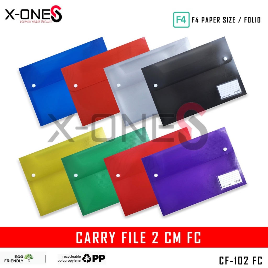 Jual X-ONE CARRY FILE RAKIT 2 CM F4 FOLIO KARTU NAMA CARRY BAG BOX ...