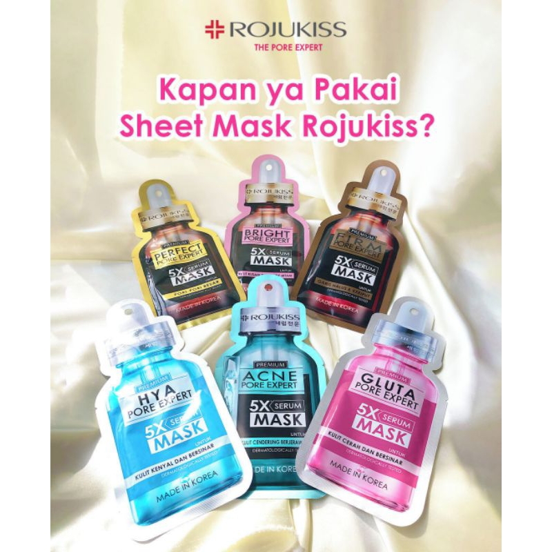 Jual Rojukiss 5X Serum Sheet Mask 25ml | Shopee Indonesia